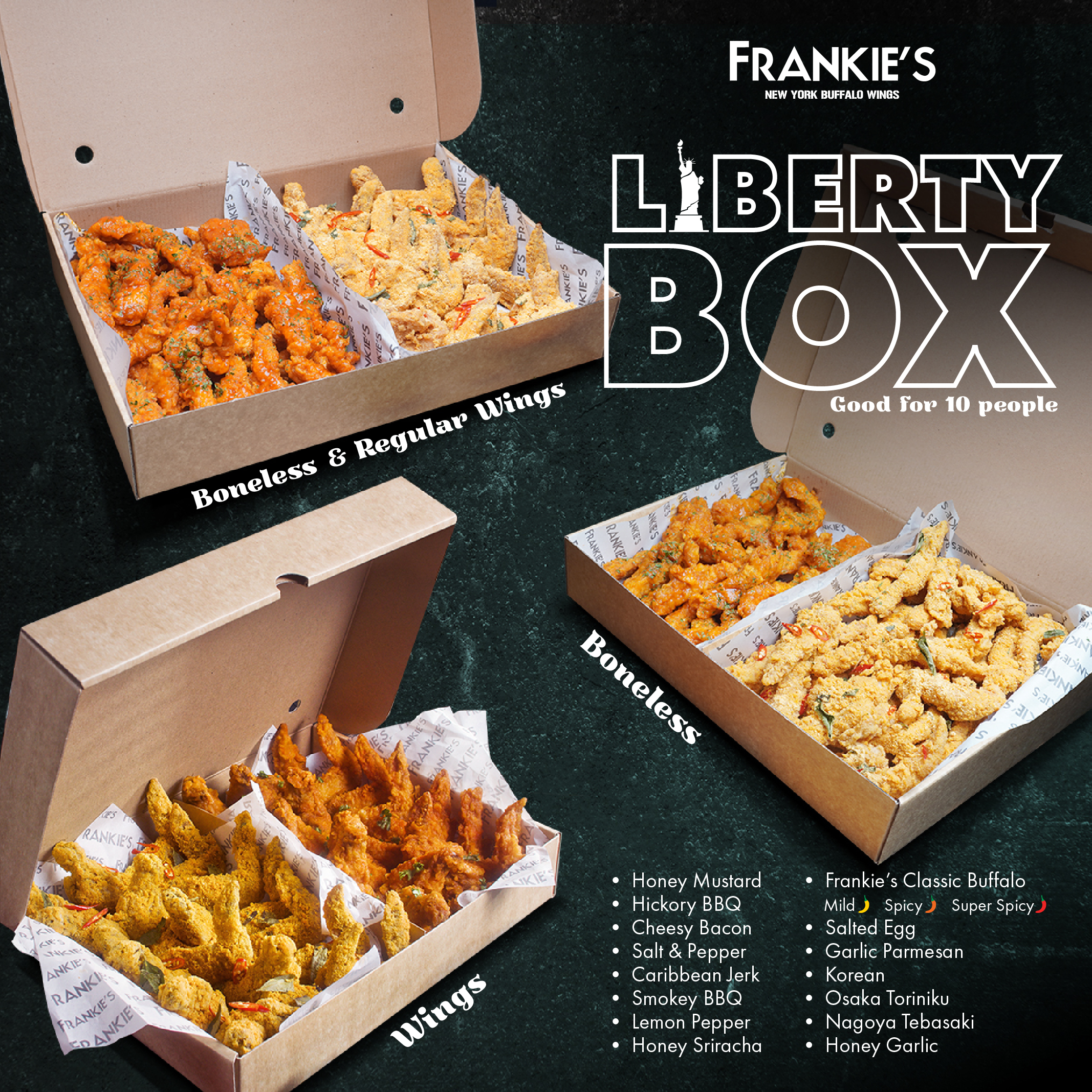 Frankie's New York Buffalo Wings - The Biggest Baddest Wings in Metro ...